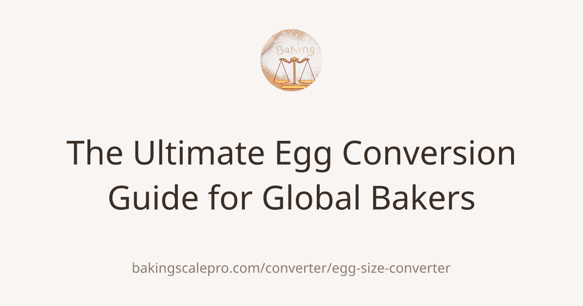 The Ultimate Egg Conversion Guide for Global Bakers | Baking Scale Pro